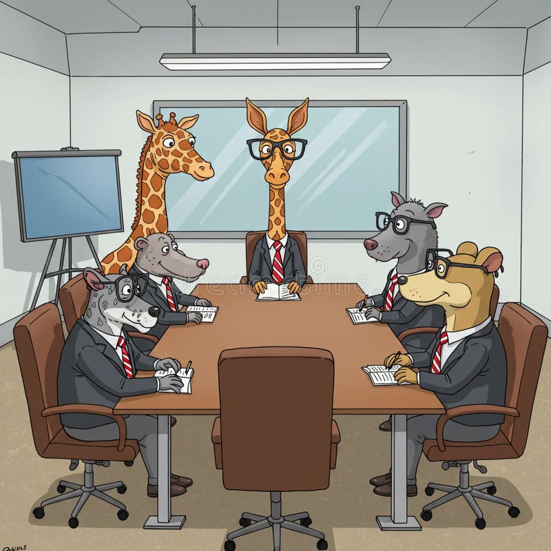 Conference Animals Stock Illustrations – 405 Conference Animals Stock ...