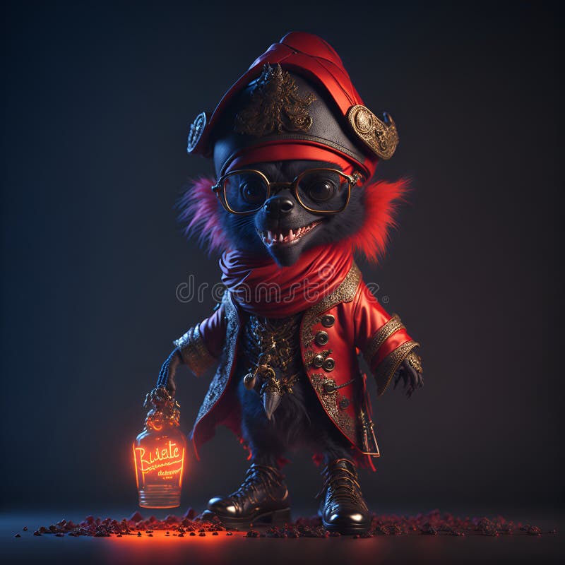 Anthropomorphic_cute_and_terrible_charming_smiling_creature Stock ...