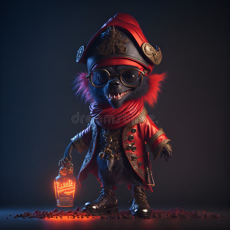 Anthropomorphic_cute_and_terrible_charming_smiling_creature Stock ...