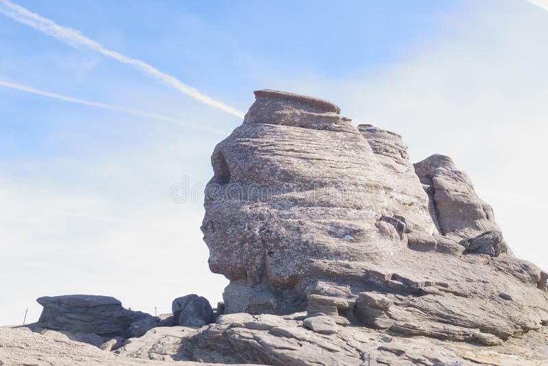 Sphinx of Bucegi, Romania stock photo. Image of travel - 77450522