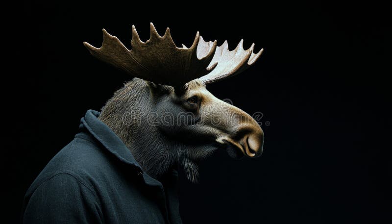 Anthropomorphic Moose in Profile a Study of Animal and Human Traits ...