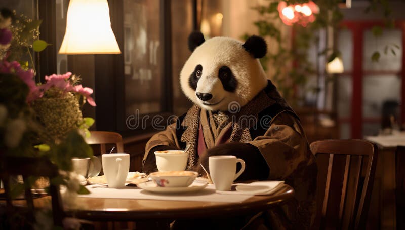 Panda Cafe Stock Illustrations – 313 Panda Cafe Stock Illustrations ...