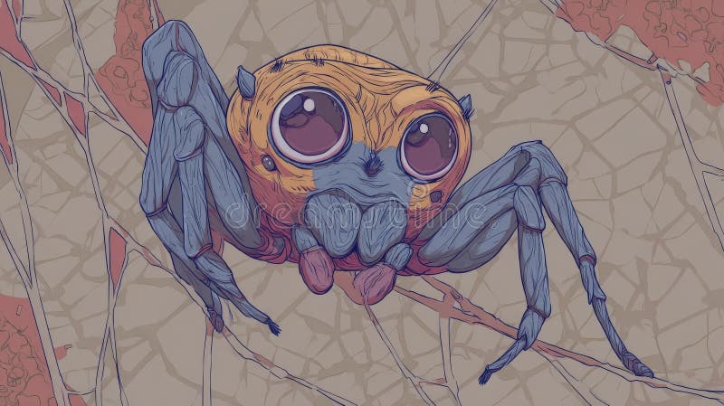 Anthropomorphic Spider Illustration Stock Illustration - Illustration ...