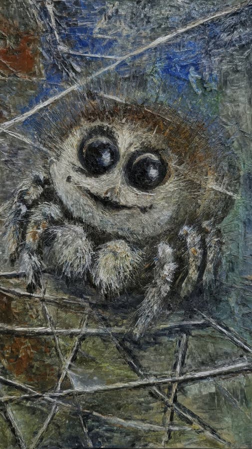 Anthropomorphic Spider Portrait Stock Illustration - Illustration of ...