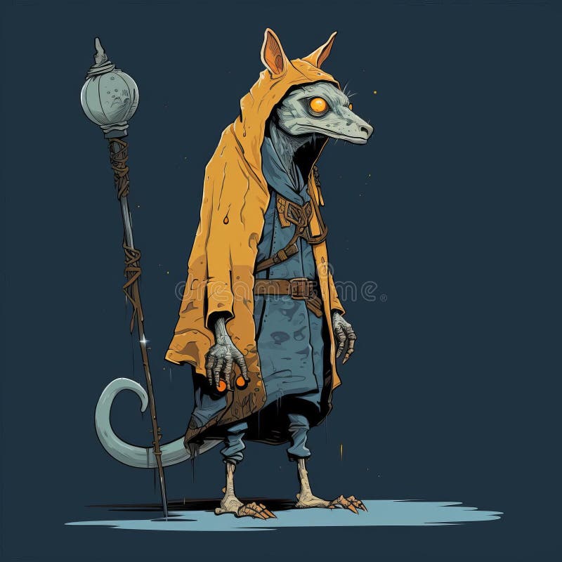 Full Body Anthropomorphic Wahoo Character Design with Medievalist Flat ...