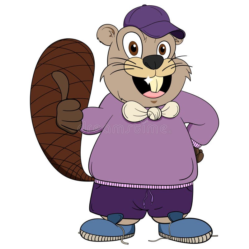 Anthropomorphized Urban Beaver Character Stock Vector - Illustration of ...