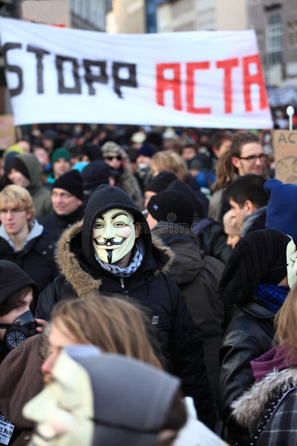 Anti Acta Demonstration editorial photography. Image of street - 23311772