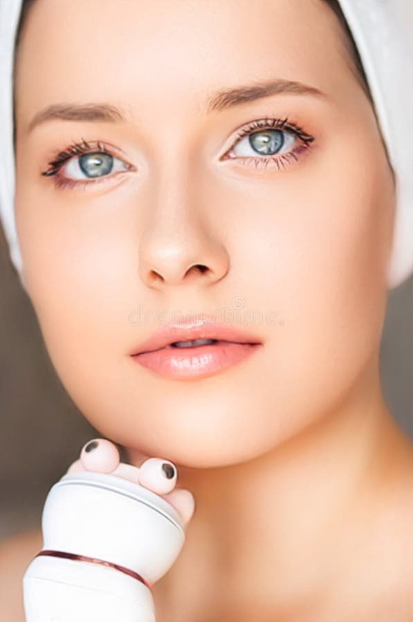 Anti Aging Cosmetology And Beauty Treatment Product Woman Using Face