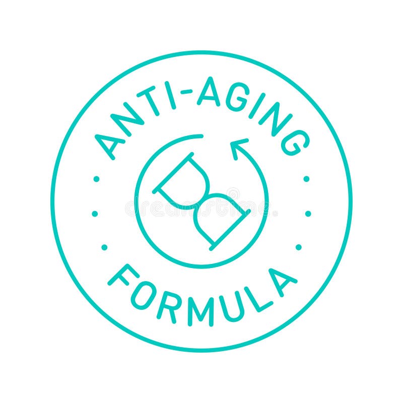 Anti Aging Formula Cosmetics Vector Badge Logo Icon Stock Vector ...