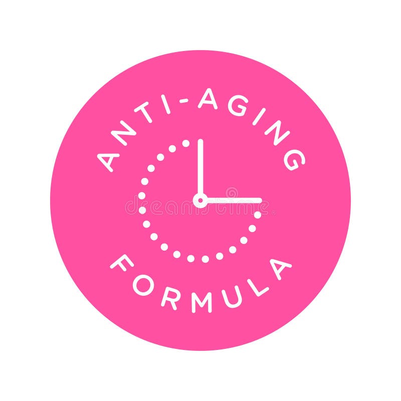 Anti Aging Formula Cosmetics Vector Badge Logo Icon Stock Vector ...