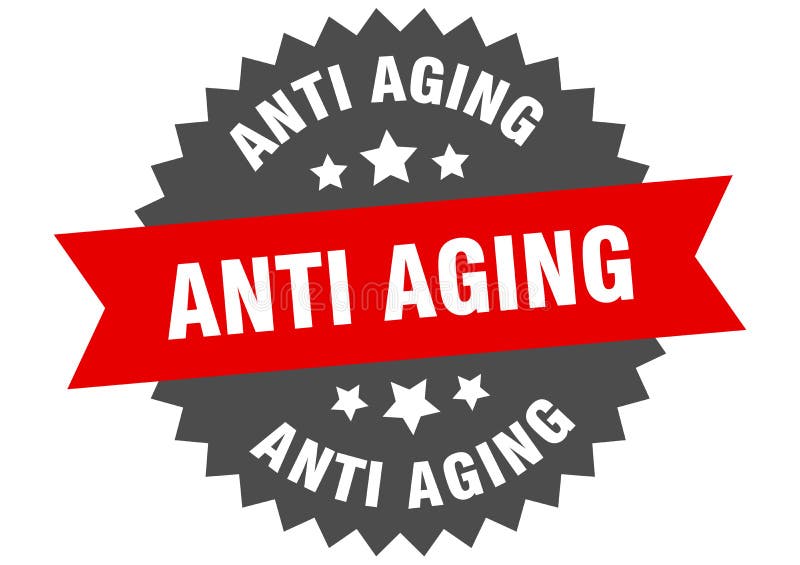 Anti Aging Sign. Anti Aging Round Isolated Ribbon Label Stock Vector ...