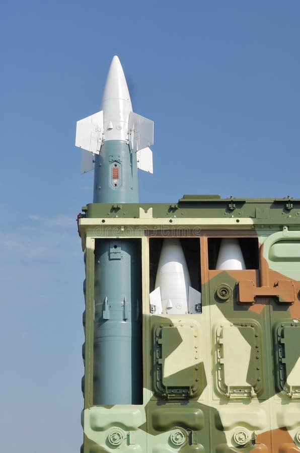 Antiaircraft Defence System Stock Image - Image of vertical, launching ...
