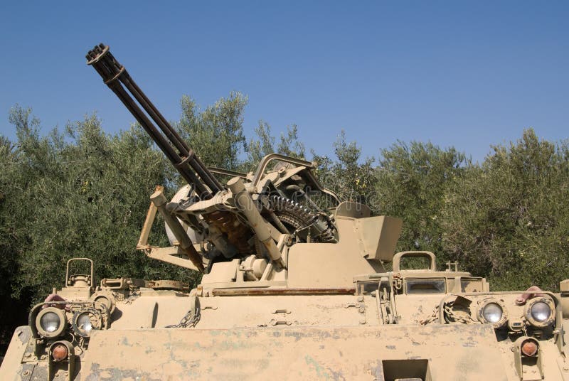 Anti-aircraft machine-gun stock photo. Image of army, battle - 6713676