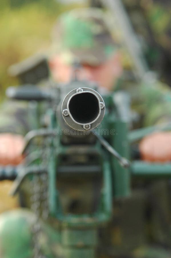 Anti-Aircraft Machine Gun stock image. Image of patriotism - 7137773