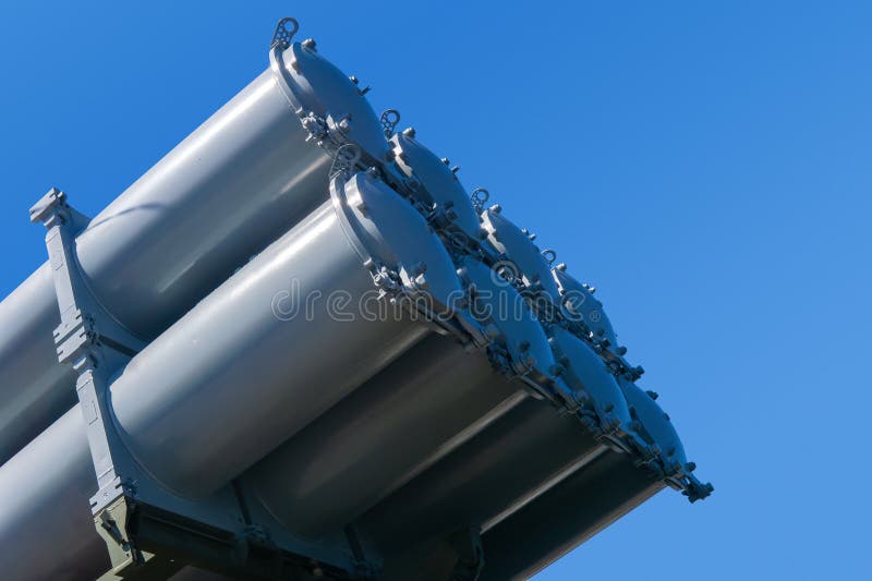 Anti-aircraft Missile Launcher Against the Sky Stock Photo - Image of ...