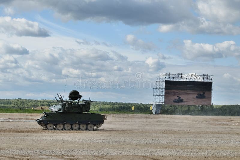 Anti-aircraft Self-propelled System Editorial Photo - Image of military ...