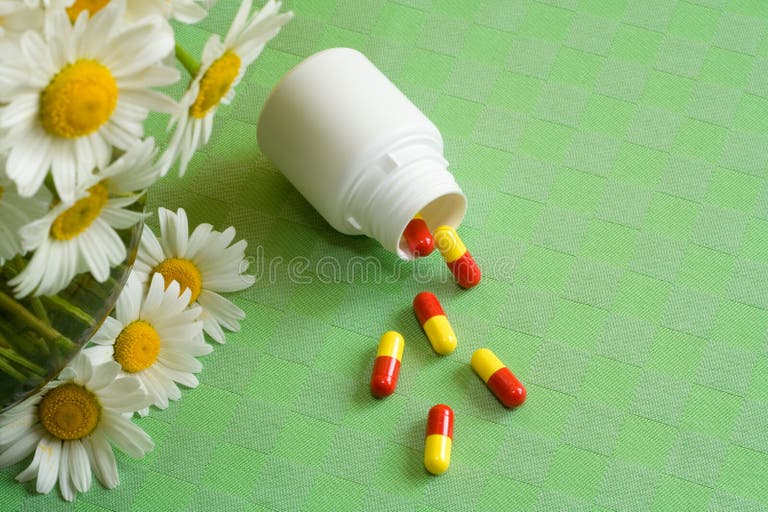 Anti allergy pills stock image. Image of daisy, natural - 2515053
