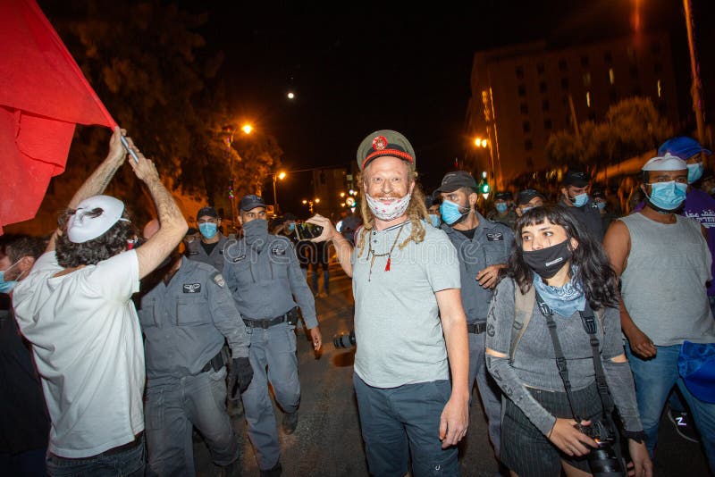 Anti-Bibi protest editorial stock photo. Image of protective - 199487033
