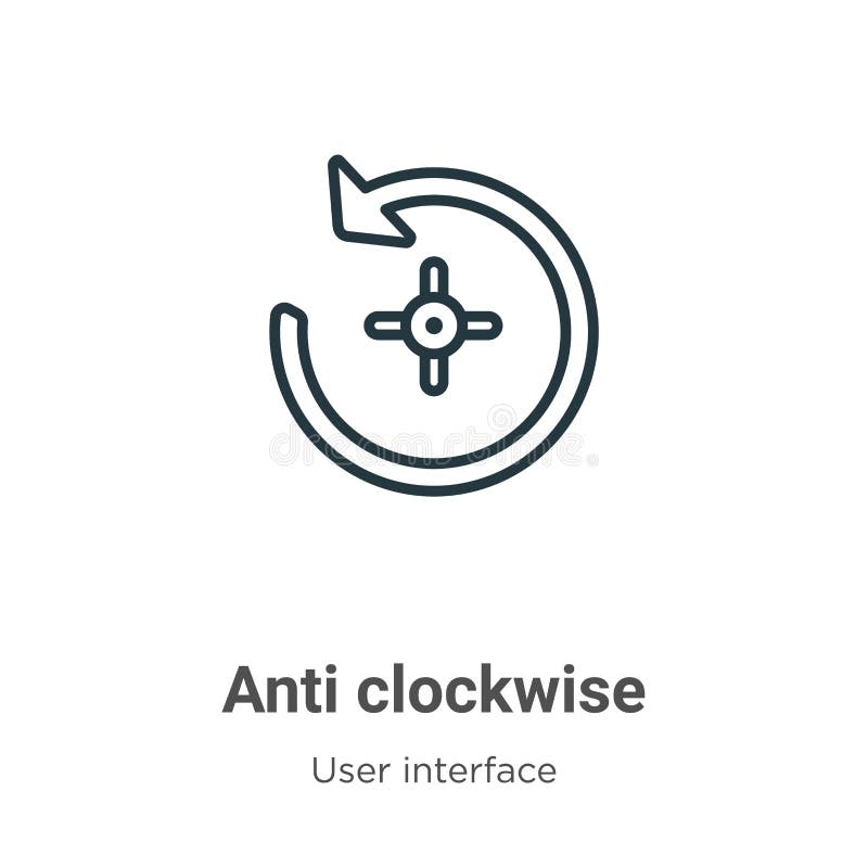 Anti Clockwise Icon In Different Style Vector Illustration. Two Colored ...