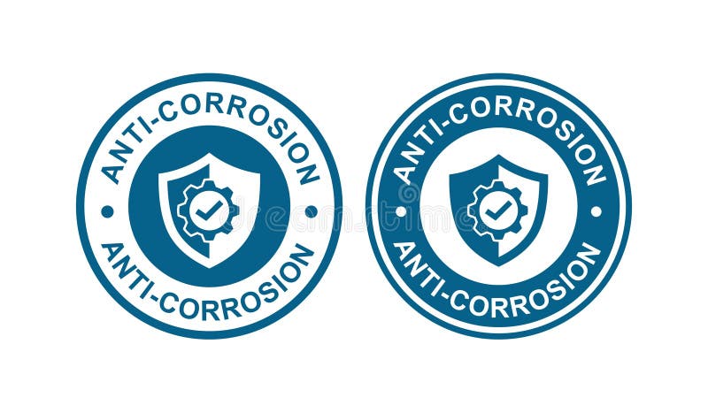 Anti-rust Logo Vector Badge Icon Set Stock Illustration - Illustration ...