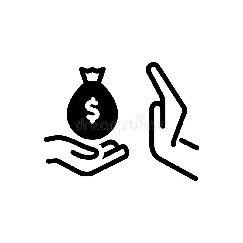 Black Solid Icon for Anti Corruption, Corruption and Refusal Stock Vector - Illustration of ...