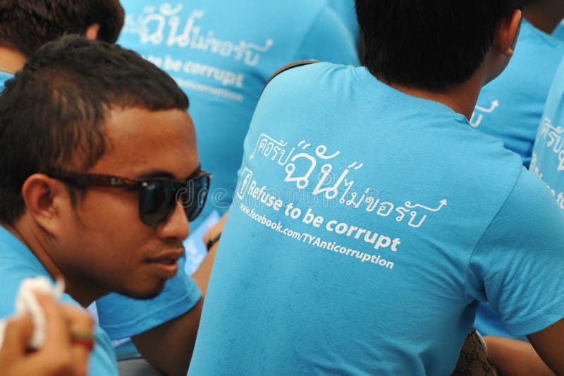 Anti-Corruption Rally in Bangkok Editorial Stock Image - Image of event, demonstration: 28118119