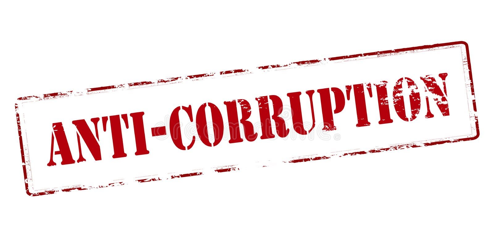 Anti Corruption Horizontal Banner Template Flat Cartoon Background ...