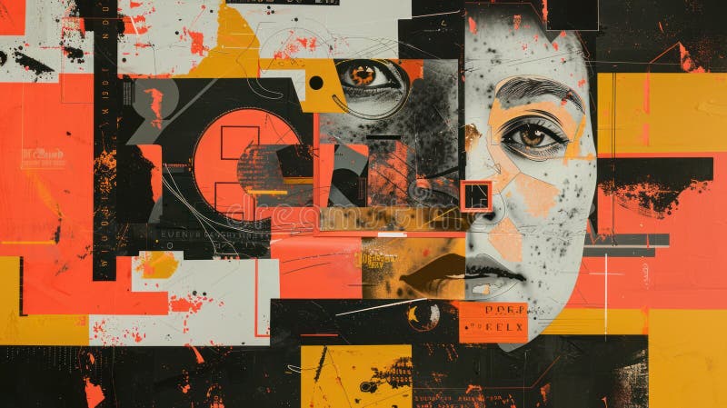 Anti-Design a Rebellious Style with Mixed Fonts Background Stock ...