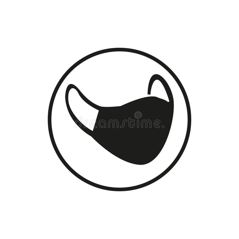 Anti-Dust Black Face Mask Template Vector for Running Stock Vector ...