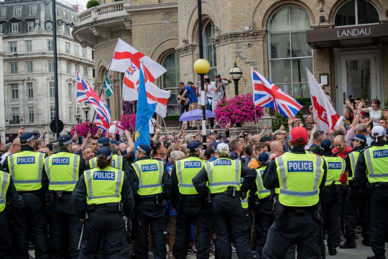 Anti Fascist Protests In London Editorial Photo Image Of Protesters Wing 155025241