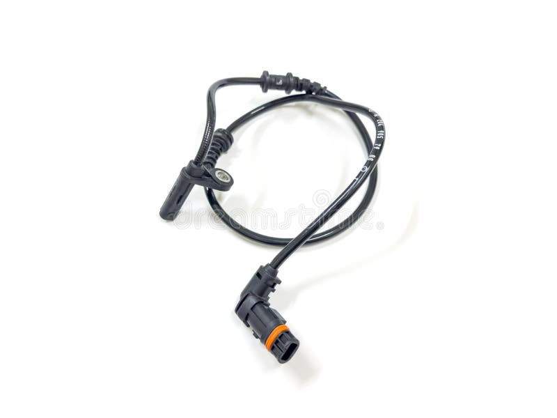 Anti-lock Braking System ABS Sensor on White Background, Car ...
