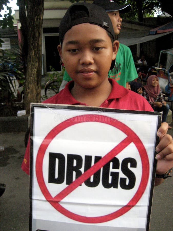 Anti narcotics campaign editorial stock image. Image of held - 66641509