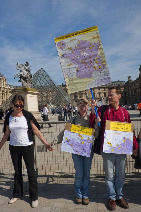 Anti-Nuclear Energy Demonstration, Paris Editorial Stock Image - Image ...