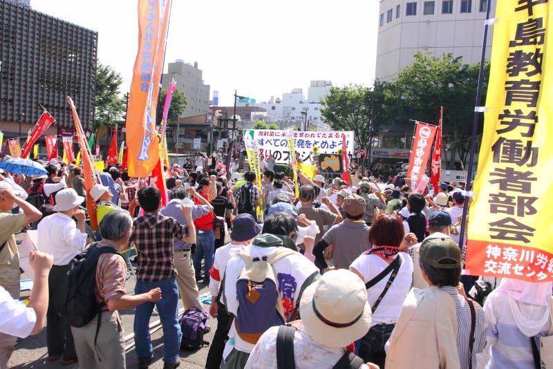 Anti-Nuclear Protests in Japan Editorial Image - Image of ...