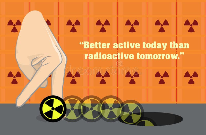 Anti-Nuke Anti-Nuclear Radioactive Illustration Stock Vector ...