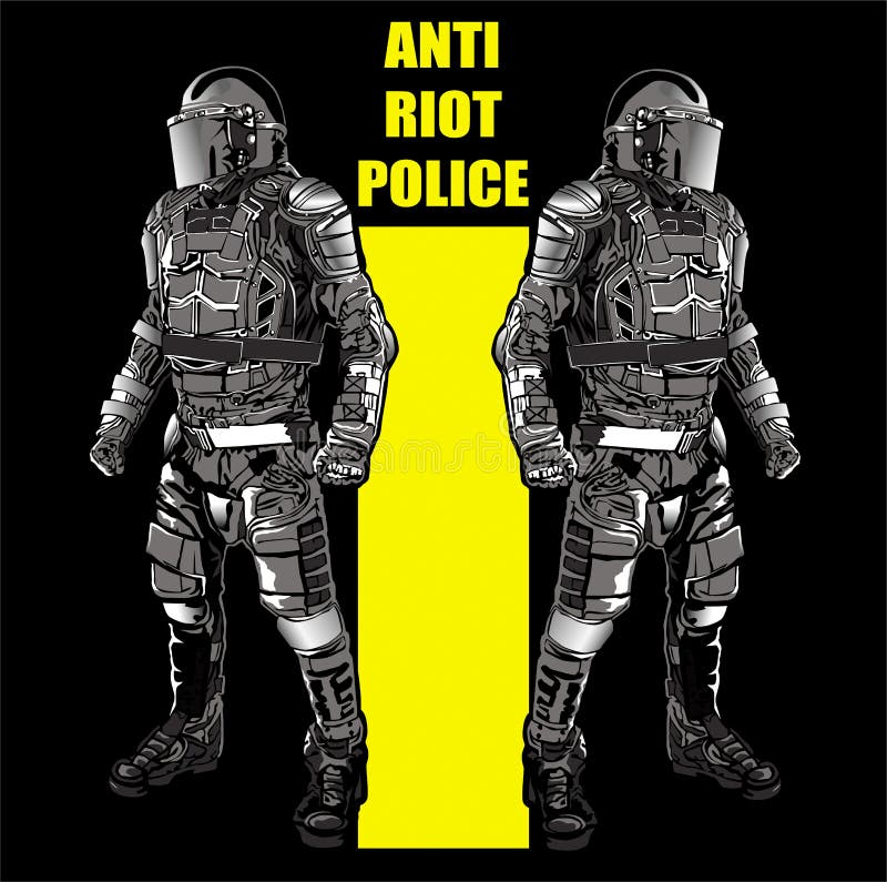 Anti Riot Police - Vector Set Stock Vector - Illustration of protect ...