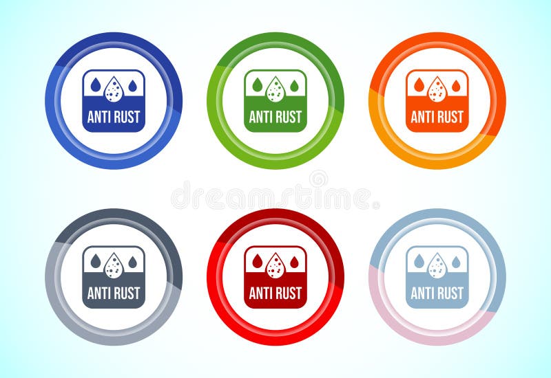 Anti Rust Icon Design Illustration. Anti Oxidation, Rust Resistant Sign ...