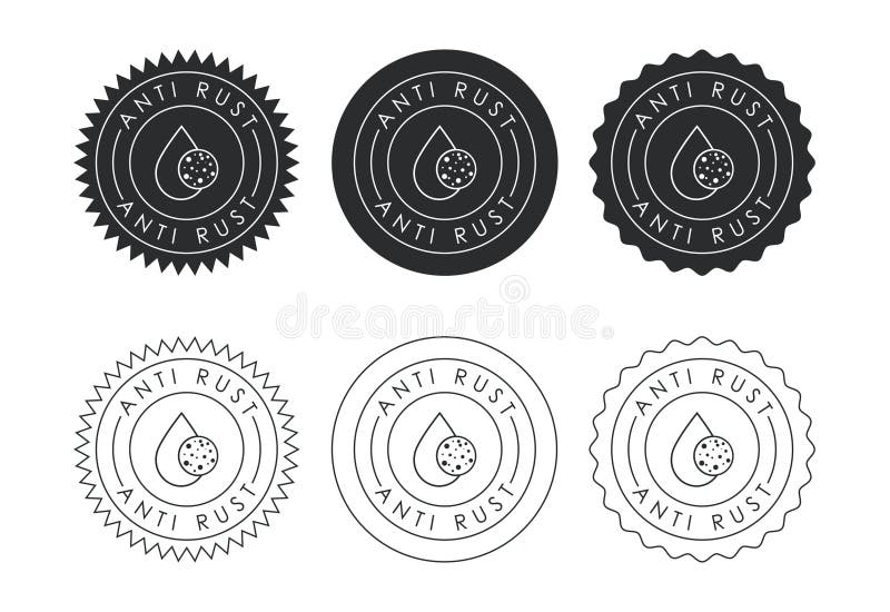 Anti Rust Icon Design Illustration. Anti Oxidation Sign, Rust Resistant ...