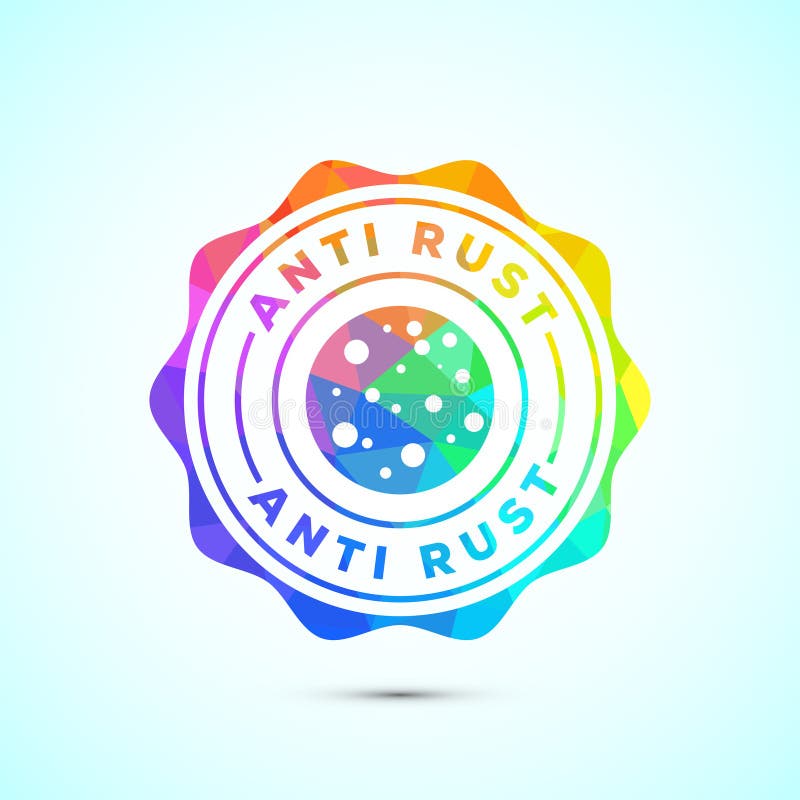 Anti Rust Icon Design Illustration. Anti Oxidation Sign, Rust Resistant ...