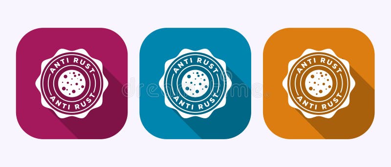 Anti Rust Icon Design Illustration. Anti Oxidation Sign, Rust Resistant ...