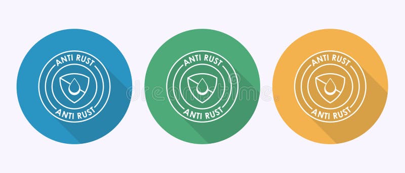 Anti Rust Icon Design Illustration. Anti Oxidation Sign, Rust Resistant ...