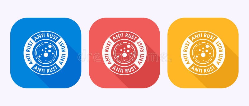 Anti Rust Icon Design Illustration. Anti Oxidation Sign, Rust Resistant ...