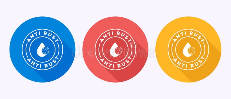 Anti Rust Icon Design Illustration. Anti Oxidation Sign, Rust Resistant ...
