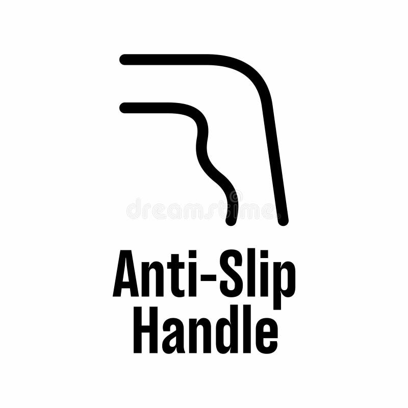 Anti-Slip Handle Vector Information Sign Stock Vector - Illustration of ...