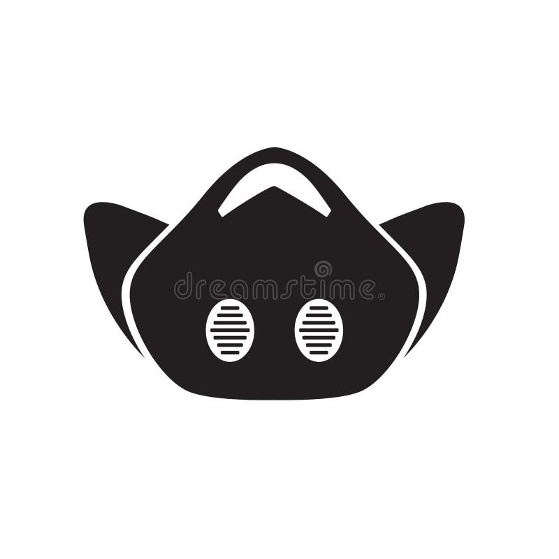 Anti smog mask icon stock vector. Illustration of smoke - 146932879