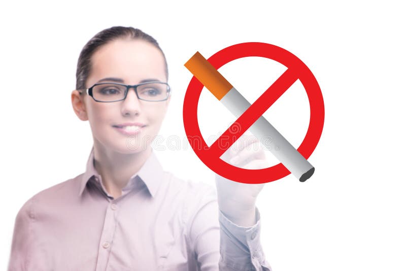 Anti Smoking Concept with Antismoking Logo Stock Photo - Image of ...