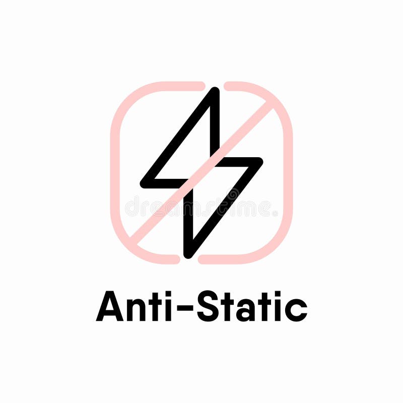 Anti Static Vector Information Sign Stock Vector - Illustration of ...