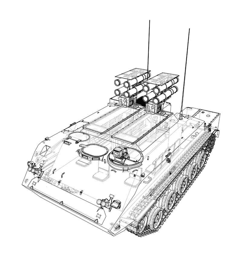 Anti-tank Armored Car. Vector Stock Vector - Illustration of antitank ...