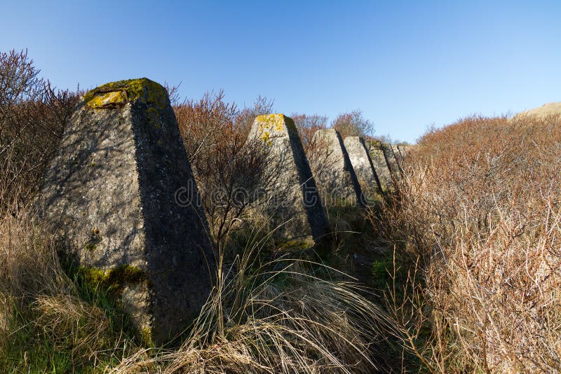 Anti tank block stock photo. Image of army, vehicle, german - 26432012