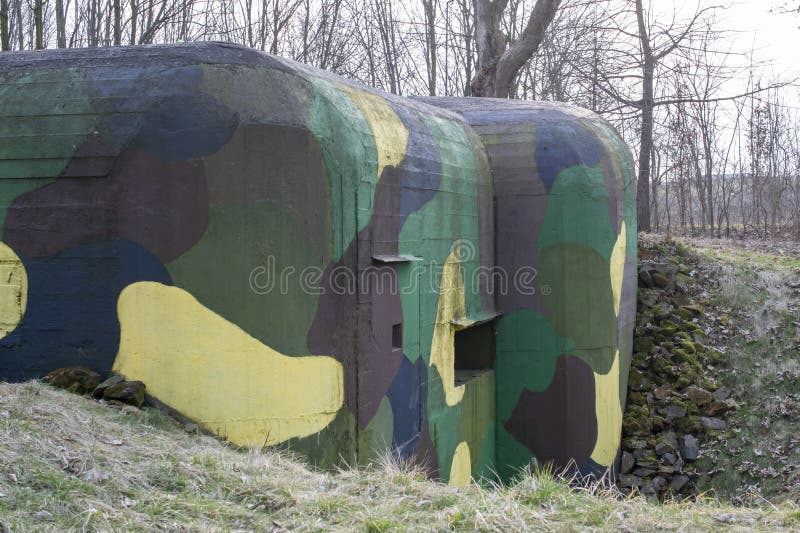 Anti-tank Bunker from the Second World War Stock Photo - Image of ...
